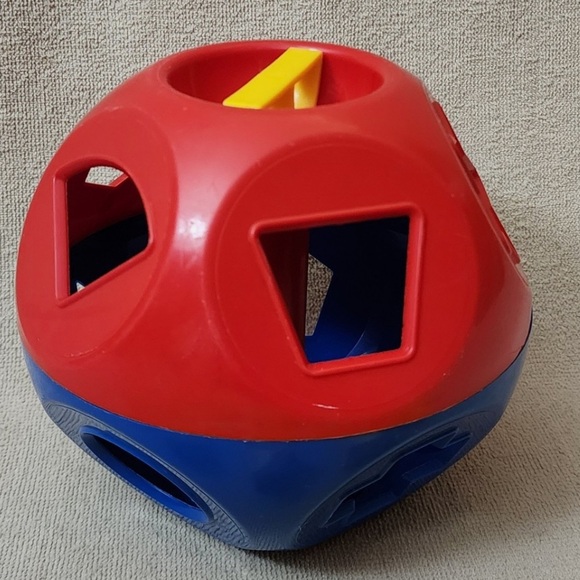 Tupperware | Toys | Vintage Blue Red Tupperware Shape O Ball Numbers ...